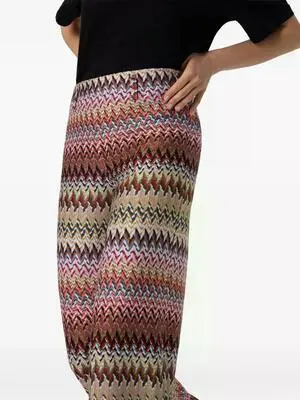 Missoni Chevron-pattern Trousers - Red