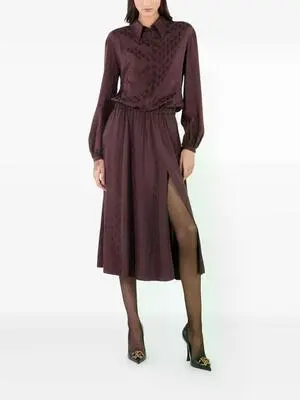 Roberto Cavalli Silk Shirt Dress