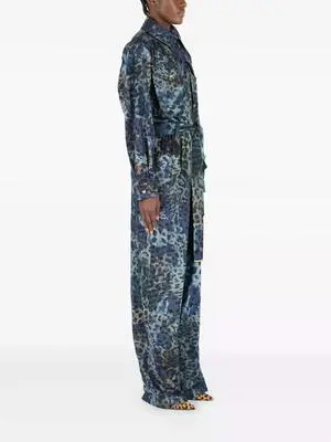 Roberto Cavalli Animal-print Belted Jumpsuit