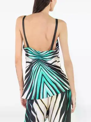 Roberto Cavalli Printed Silk Top