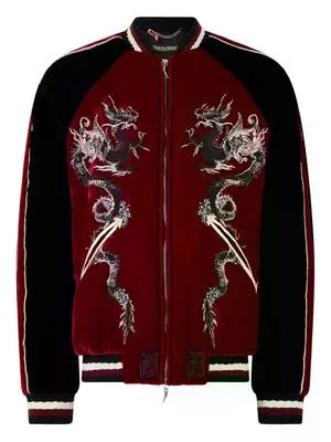 Roberto Cavalli Embroidered Bomber Jacket