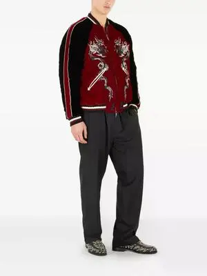 Roberto Cavalli Embroidered Bomber Jacket