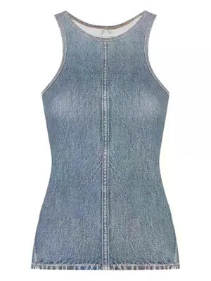 Rag & Bone Denim-effect Racerback Top
