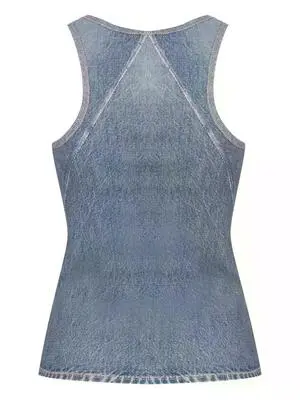 Rag & Bone Denim-effect Racerback Top