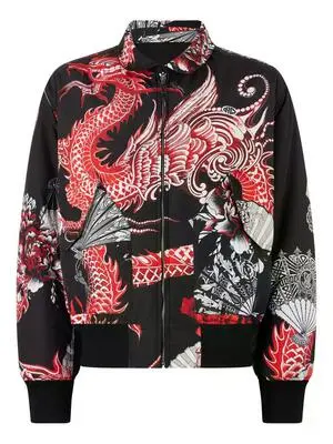Roberto Cavalli Dragon-print Reversible Bomber Jacket