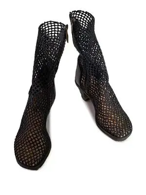 VERDURA SHOES Bitta Netted Heeled Boots