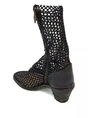 VERDURA SHOES Bitta Netted Heeled Boots