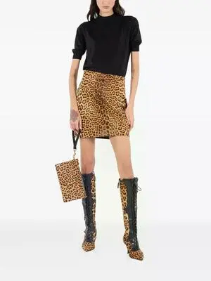 Roberto Cavalli Leopard-print Mini Skirt