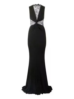 Roberto Cavalli Lace-insert Gown