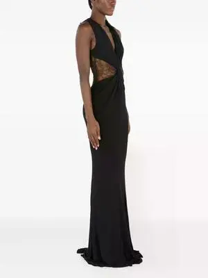 Roberto Cavalli Lace-insert Gown