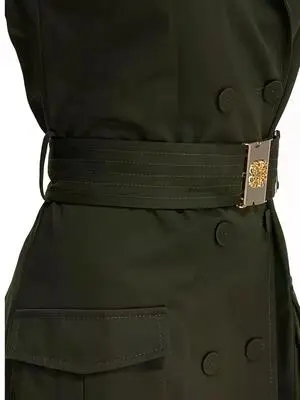 Elie Saab Belted Double-breasted Midi Dress