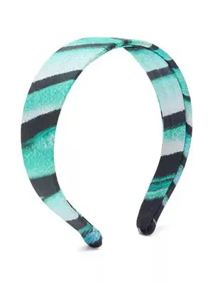 Roberto Cavalli Printed Headband - Blue