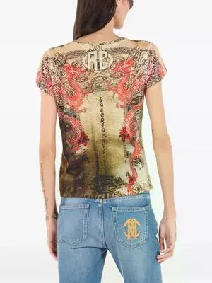 Roberto Cavalli Dragon-print T-shirt