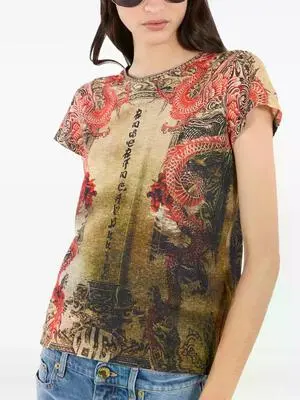 Roberto Cavalli Dragon-print T-shirt