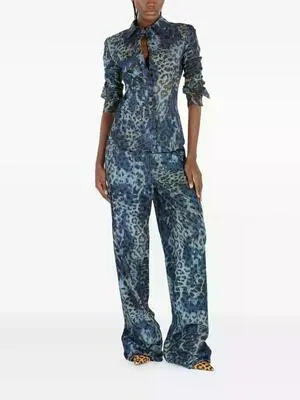 Roberto Cavalli Leopard-print Button-up Shirt