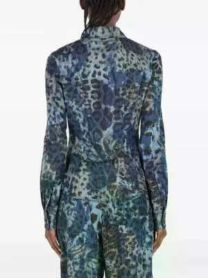 Roberto Cavalli Leopard-print Button-up Shirt
