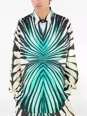 Roberto Cavalli Printed Button-up Shirt