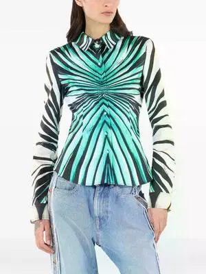 Roberto Cavalli Printed Button-up Shirt