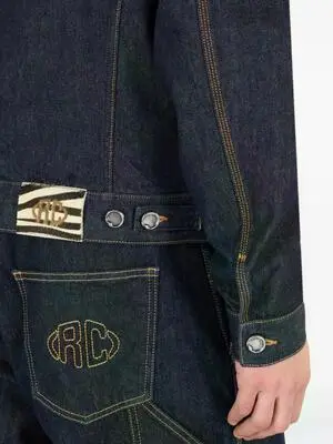 Roberto Cavalli Stud-embellished Denim Jacket