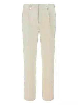 Boggi Milano Dart-detail Trousers - Neutrals