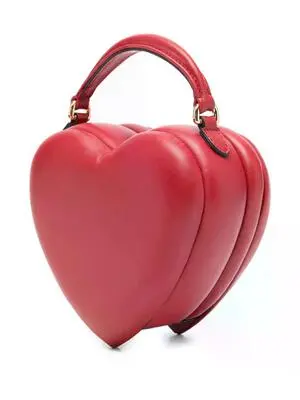 Moschino Heart-shaped Quilted Tote - Red