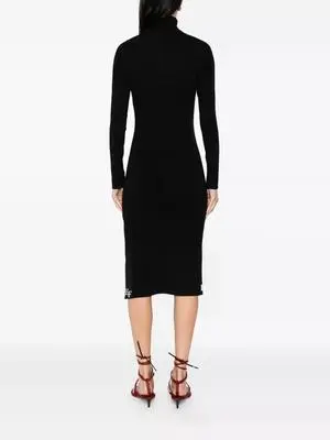 Elisabetta Franchi Turtleneck Long Sleeve Dress
