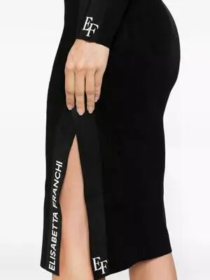 Elisabetta Franchi Turtleneck Long Sleeve Dress