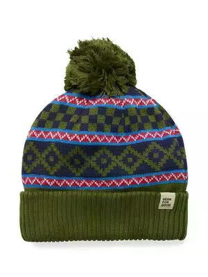 COTOPAXI Patterned Beanie With Pompom - Green