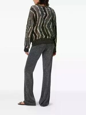 Missoni Metallic-effect Flared Trousers
