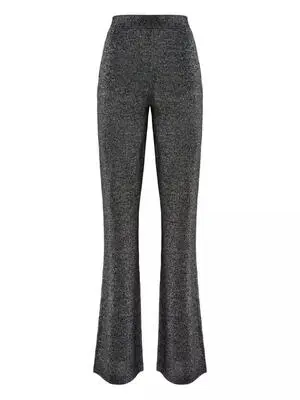 Missoni Metallic-effect Flared Trousers - Grey