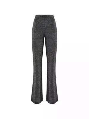 Missoni Metallic-effect Flared Trousers - Grey