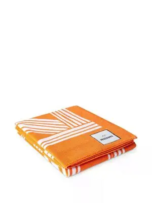 Missoni Nastri Pattern Bath Towel - Orange