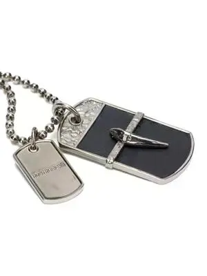 Roberto Cavalli Double-tag Pendant Necklace