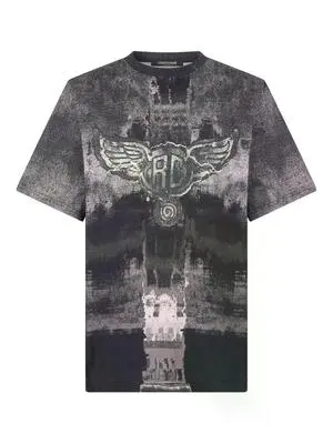Roberto Cavalli Winged Monogram-print T-shirt