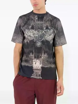 Roberto Cavalli Winged Monogram-print T-shirt