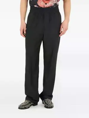 Roberto Cavalli Elasticated-waist Virgin-wool Trousers