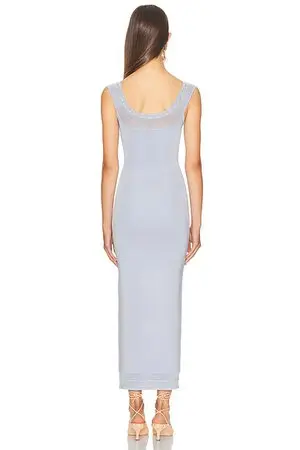 HELSA Brie Midi Dress - Sky Blue