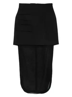 A.W.A.K.E. Mode Sheer Layer Midi Skirt