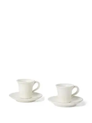 Brunello Cucinelli Ceramic Expresso-cup Set - White