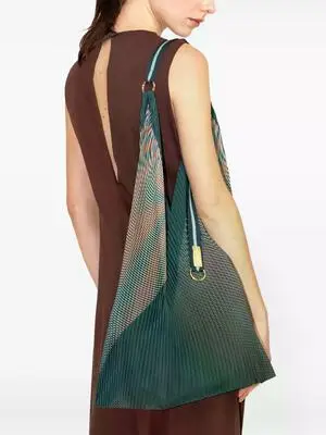 MULTITUDES BAGS Pleated Panel Tote Bag - Green