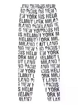 Helmut Lang All-over Logo-print Track Pants