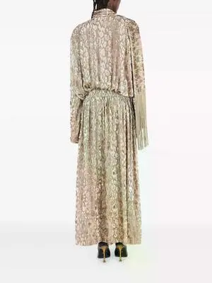 Roberto Cavalli Animal-print Maxi Day Dress