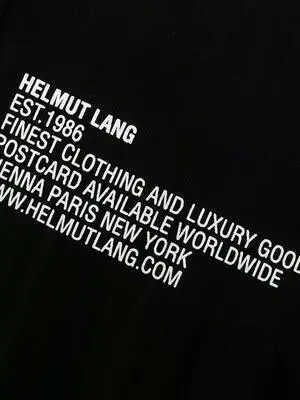 Helmut Lang Logo-print Joggers - Black