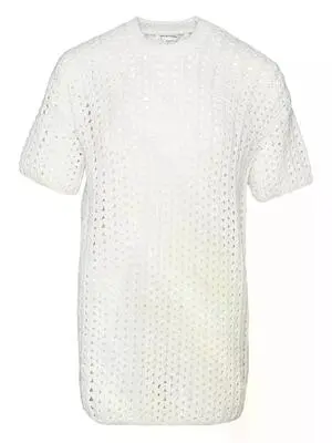 JIL SANDER Crochet-knit T-shirt