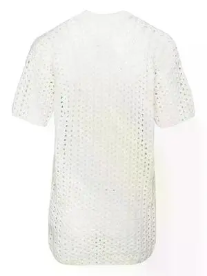 JIL SANDER Crochet-knit T-shirt