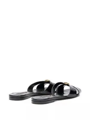 Roberto Cavalli Cross-strap Jewel-embellished Flat Sandals