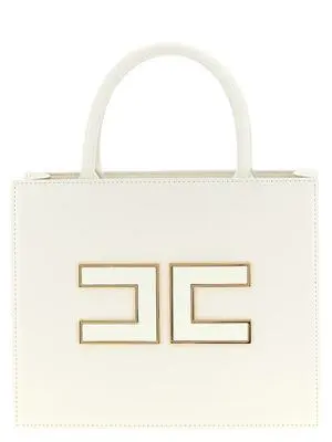 Elisabetta Franchi Small Tote Handbag - White