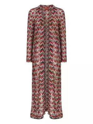 Missoni Chevron-pattern Maxi Cardigan