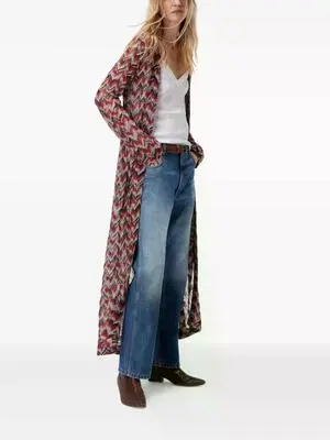 Missoni Chevron-pattern Maxi Cardigan