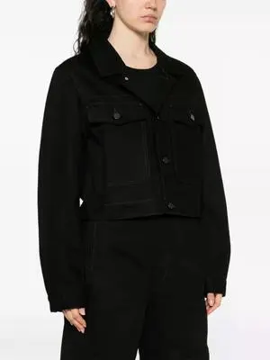 LEMAIRE Button-fastening Flap-pocket Jacket - Black